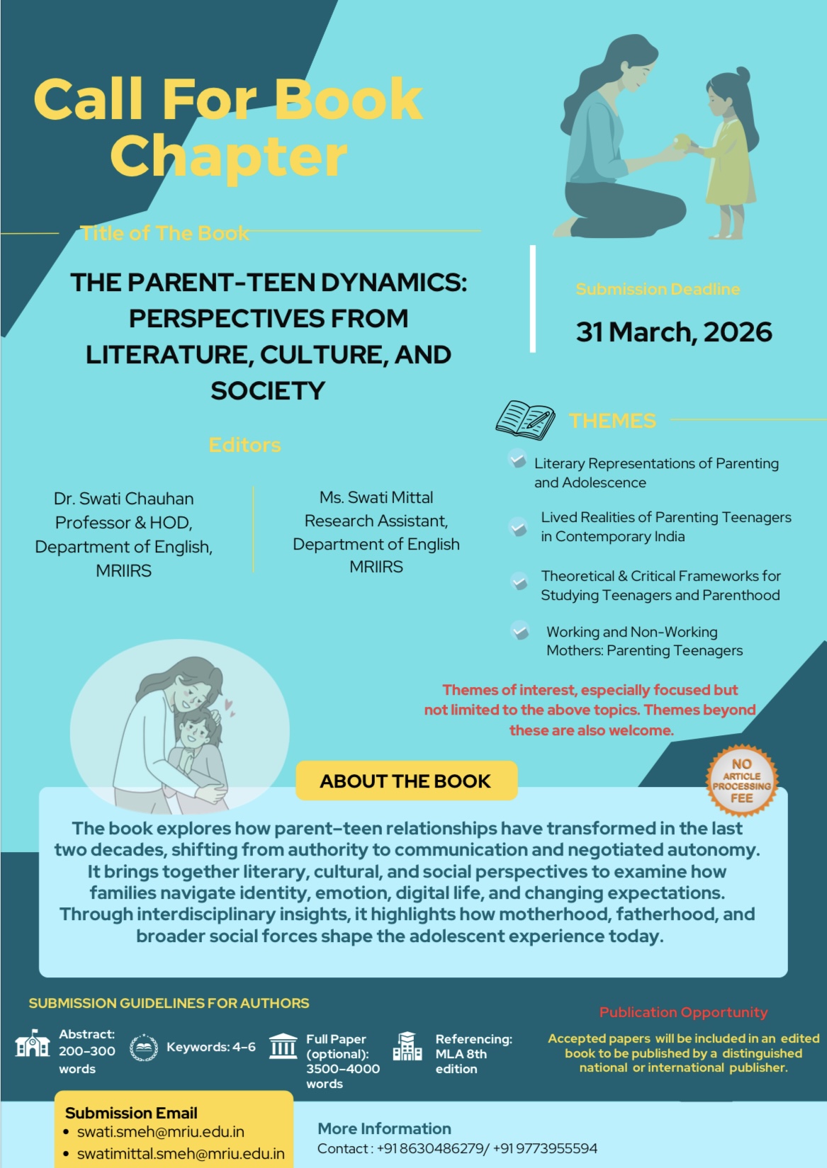 THE PARENT-TEEN DYNAMICS: PERSPECTIVES FROM LITERATURE, CULTURE, AND ...